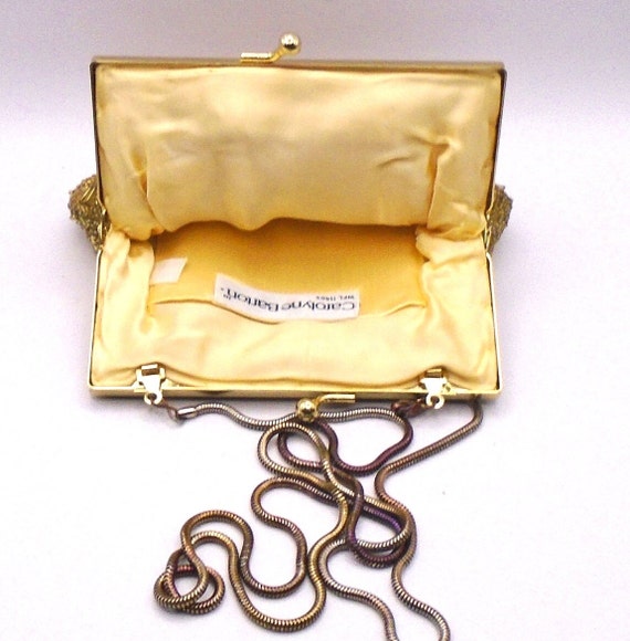 Vintage Carolyn Barton Gold Beaded Shell Shape Evenin… - Gem