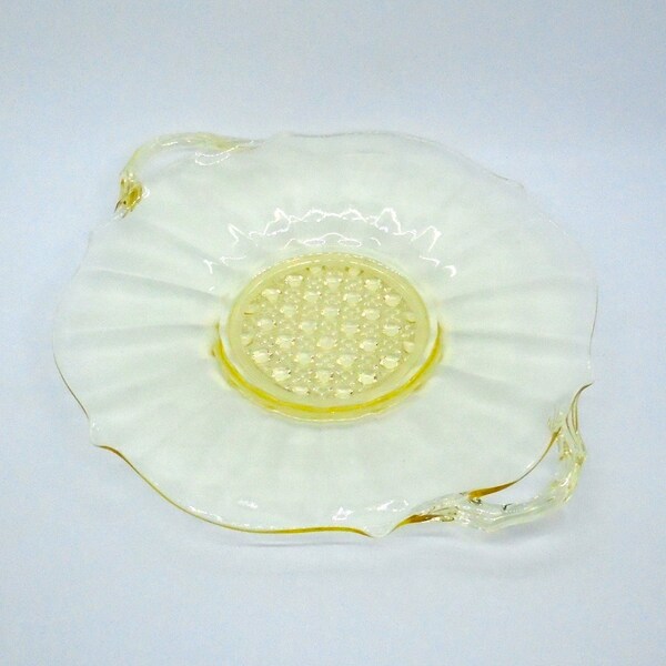 Yellow Glass Plate - Etsy