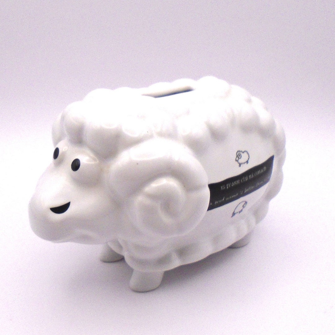 Vintage Ceramic Sheep Coin Bank - John Hinde LTD. Irish Proverbs - Etsy