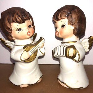Vintage Christmas Angels, MCM Angels Japan, 2 Christmas Figures Japan ...