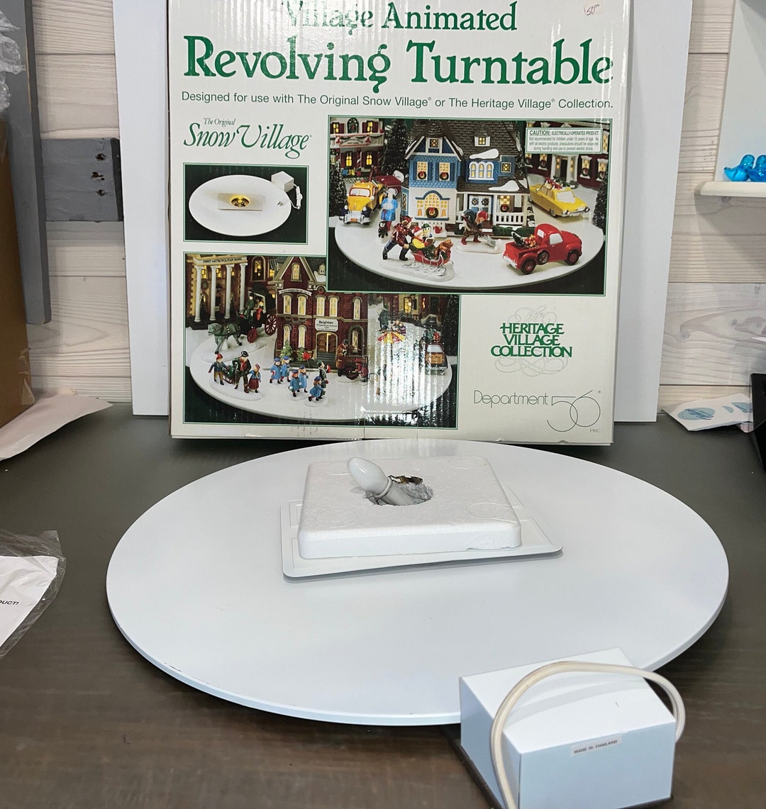 Vintage Dept 56 52640, Dept 56 Village Animated Turntable, Dept 56 ...