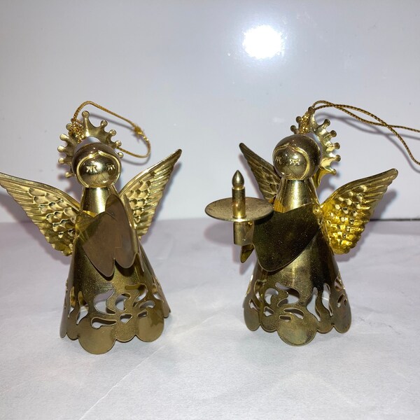 Brass Angels Ornaments - Etsy