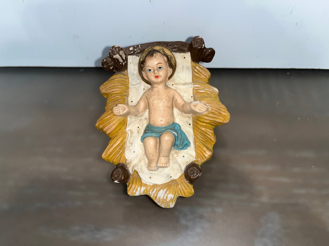 Vintage Japan Baby Jesus, Nativity Jesus, Vintage Nativity Figure ...