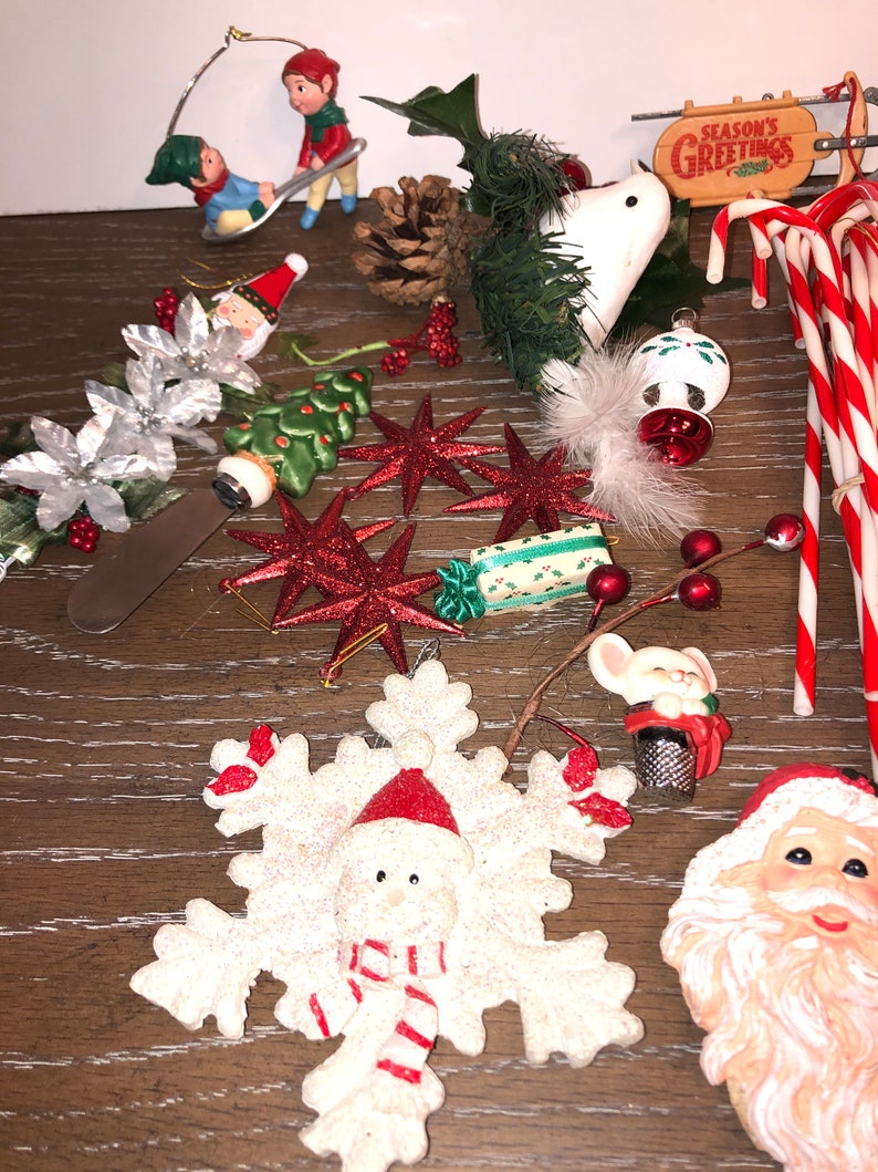 Santa Candy Canes Lot 11 Candy Canes Santa Face Magnet | Etsy