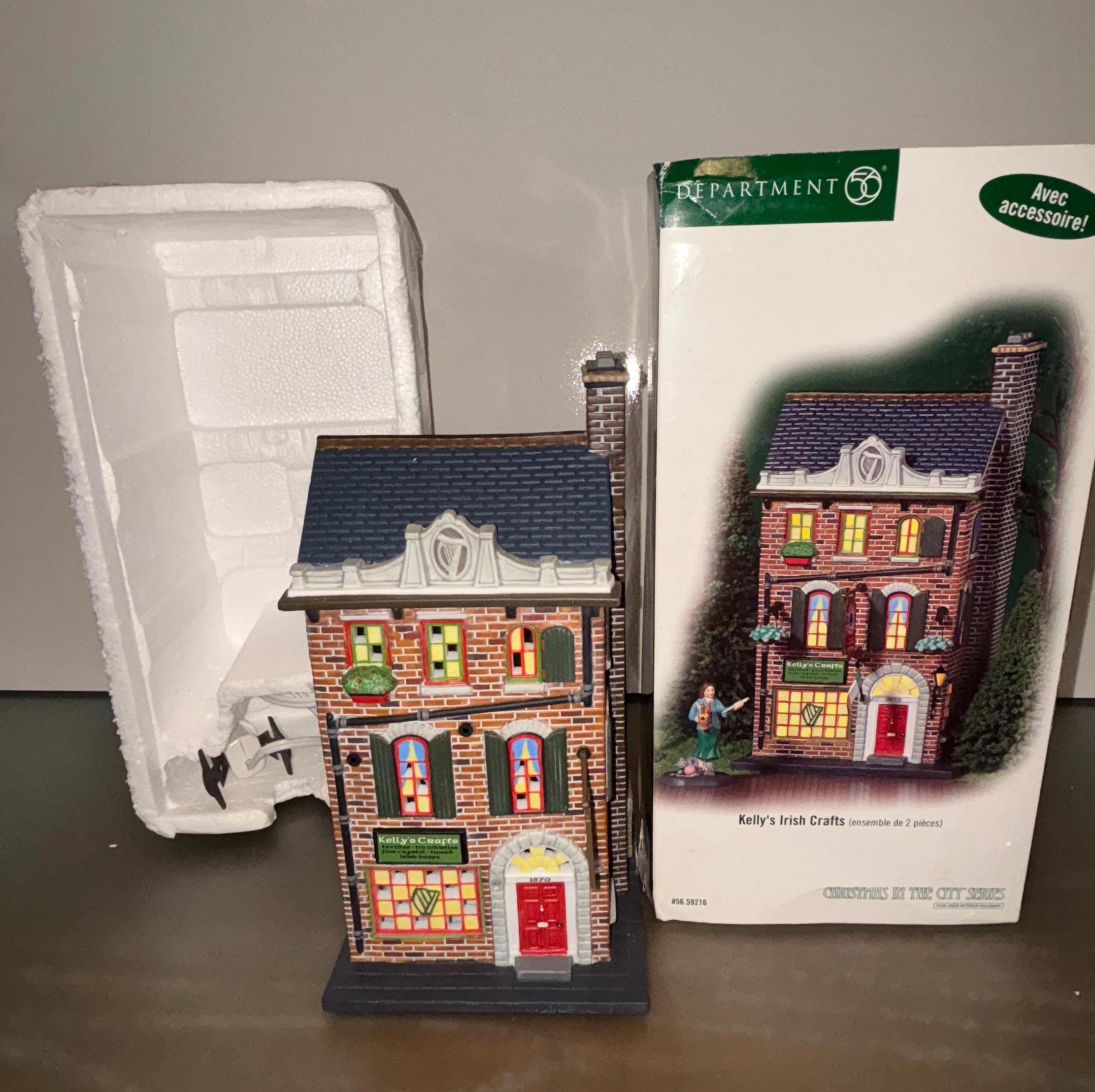 Vintage Dept 56 59216, Dept 56 Kellys Irish Crafts, Dickens Village ...
