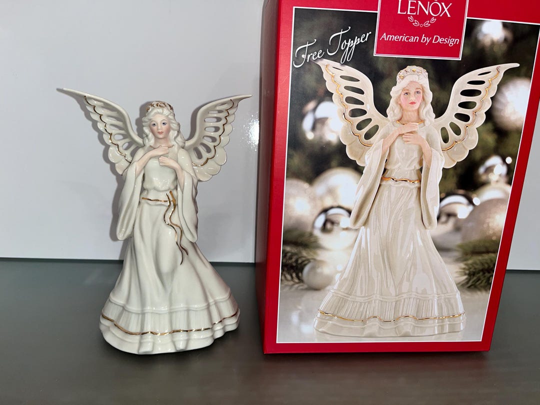Vintage Lenox 8" Tree Topper, Lenox Angelic Vision Tree Topper, Lenox ...