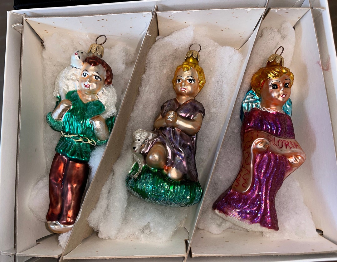3 Radko 1997 Shepard's Prayer Ornaments, Christopher Radko Nativity ...