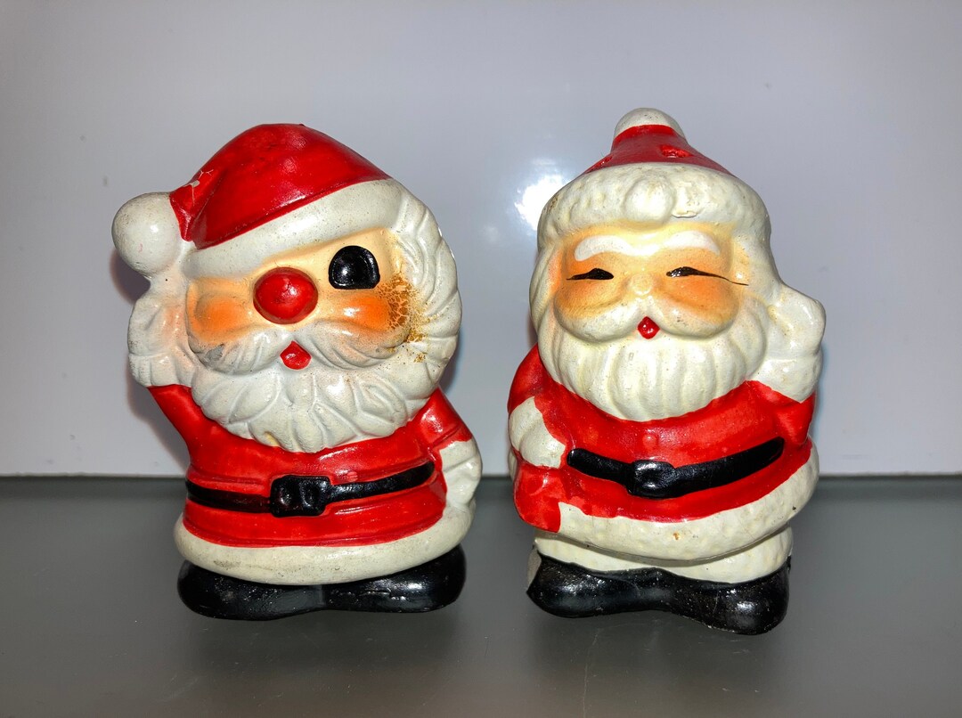 Vintage Santa Salt Pepper, Winking Santa Salt and Pepper, WDW Taiwan ...