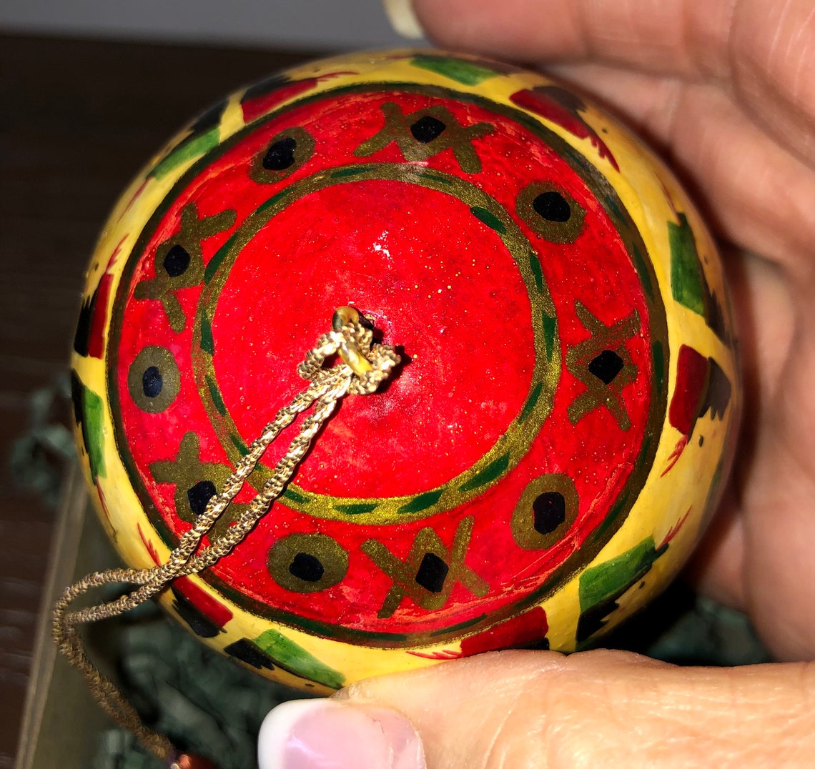 Vintage Paper Mache Ornament Paper Mache Ornament Forside | Etsy