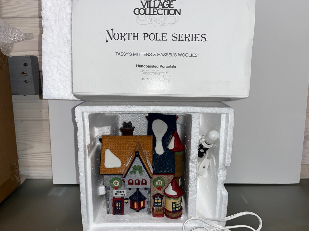 Vintage Dept 56 56227, Dept 56 Tassy's Mittens and Woolies, Dept 56 ...