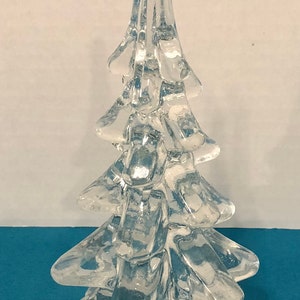 Studio Art Glass 6" Christmas Tree, Vintage Glass Christmas Tree ...