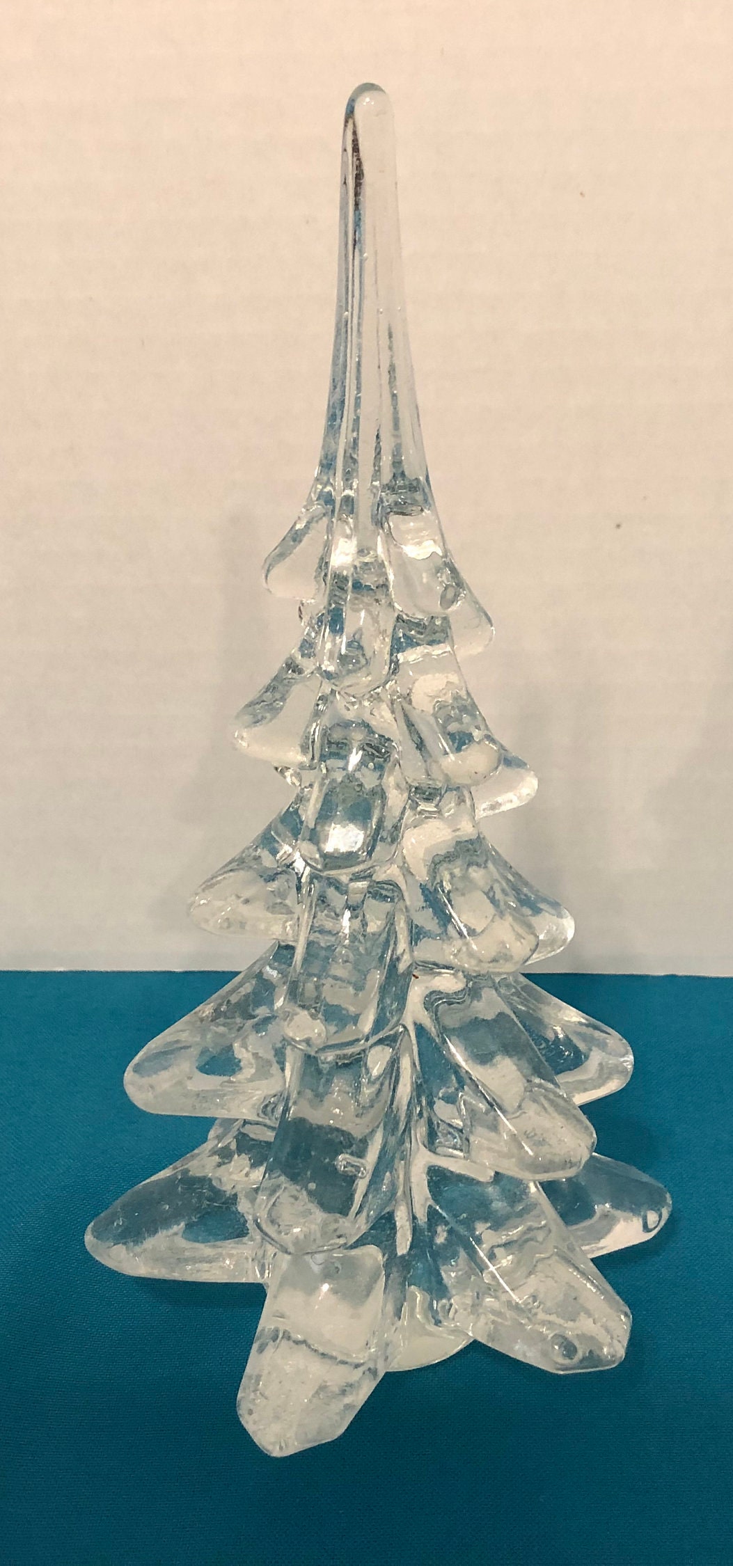 Studio Art Glass 6" Christmas Tree, Vintage Glass Christmas Tree ...