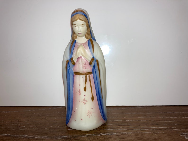 Fenton Mary Figure Fenton Nativity Holy Mother Signed Fenton | Etsy