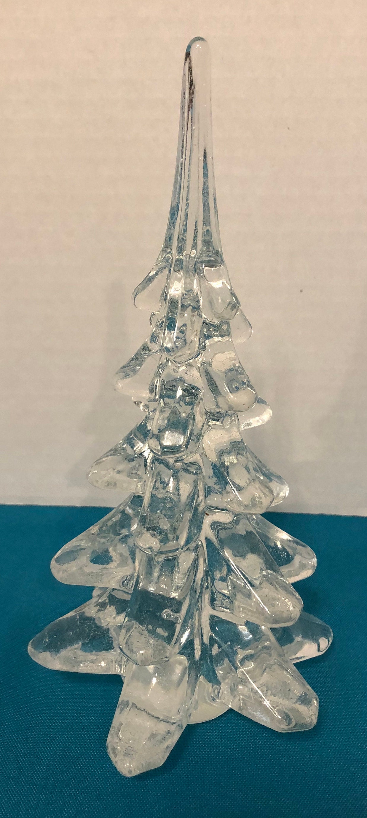 Studio Art Glass 6" Christmas Tree, Vintage Glass Christmas Tree ...