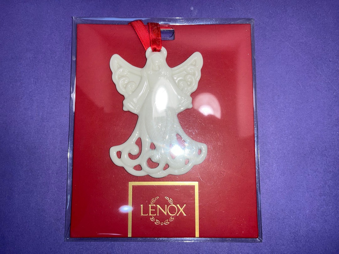 Vintage Lenox Pierced Angel Ornament, Lenox Angel Ornament, Lenox ...