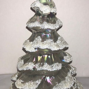 Fenton Iridescent Christmas Tree, Fenton Iridescent Tree With Partridge ...