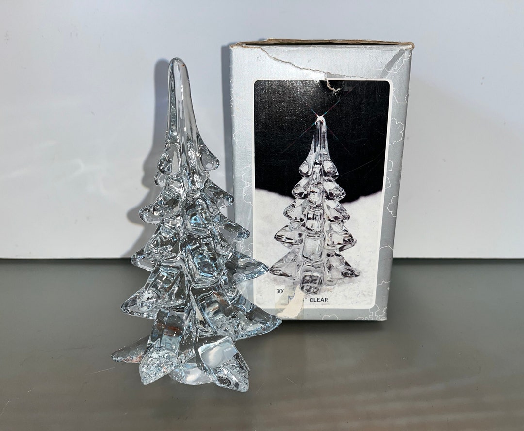 Studio Art Glass 7" Christmas Tree, Vintage Glass Christmas Tree ...