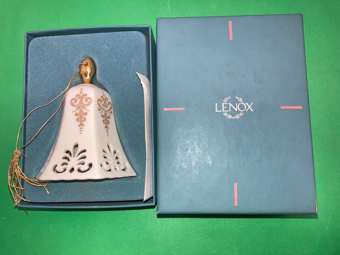 Lenox 1990 Bell Ornament, Lenox Pierced Bell Ornament, Lenox Christmas ...