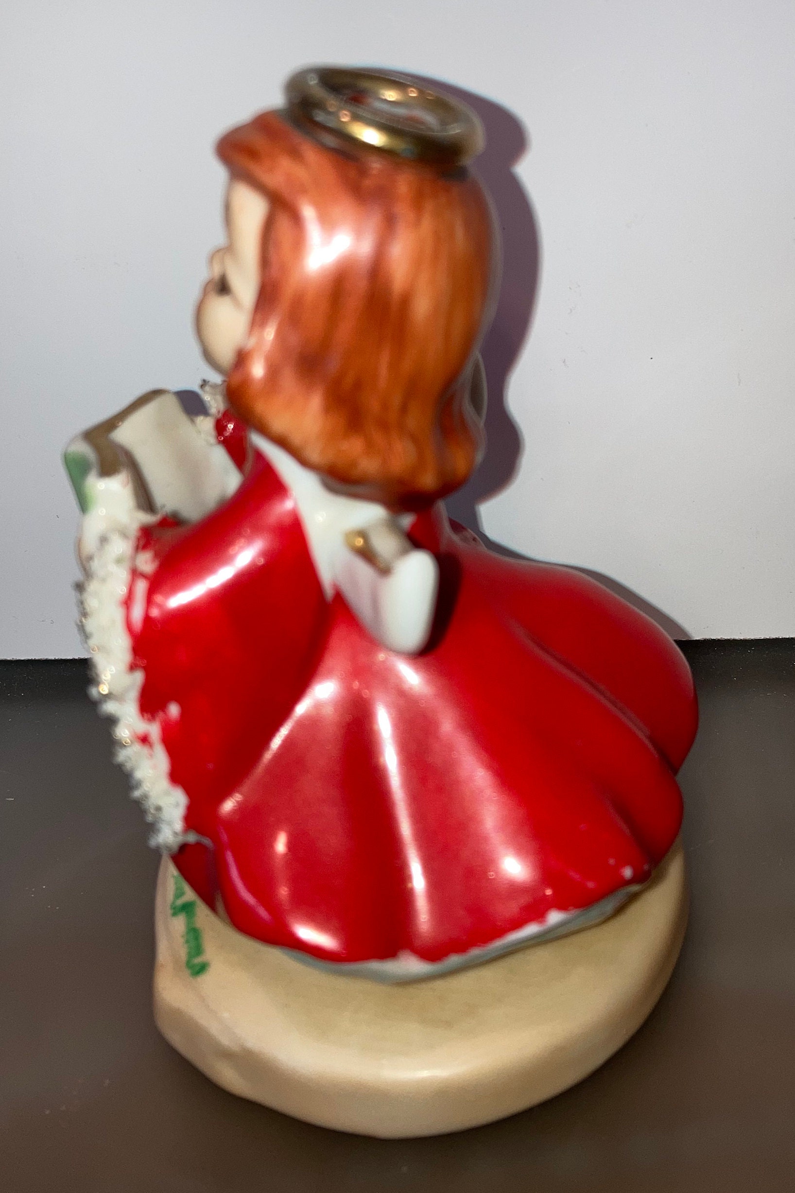 Vintage Japan Christmas Angel Figure, Mid Century Red Dress Christmas ...