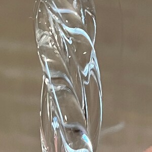 Art Glass Icicle Ornaments, Handcrafted Clear Glass Icicles, Christmas ...