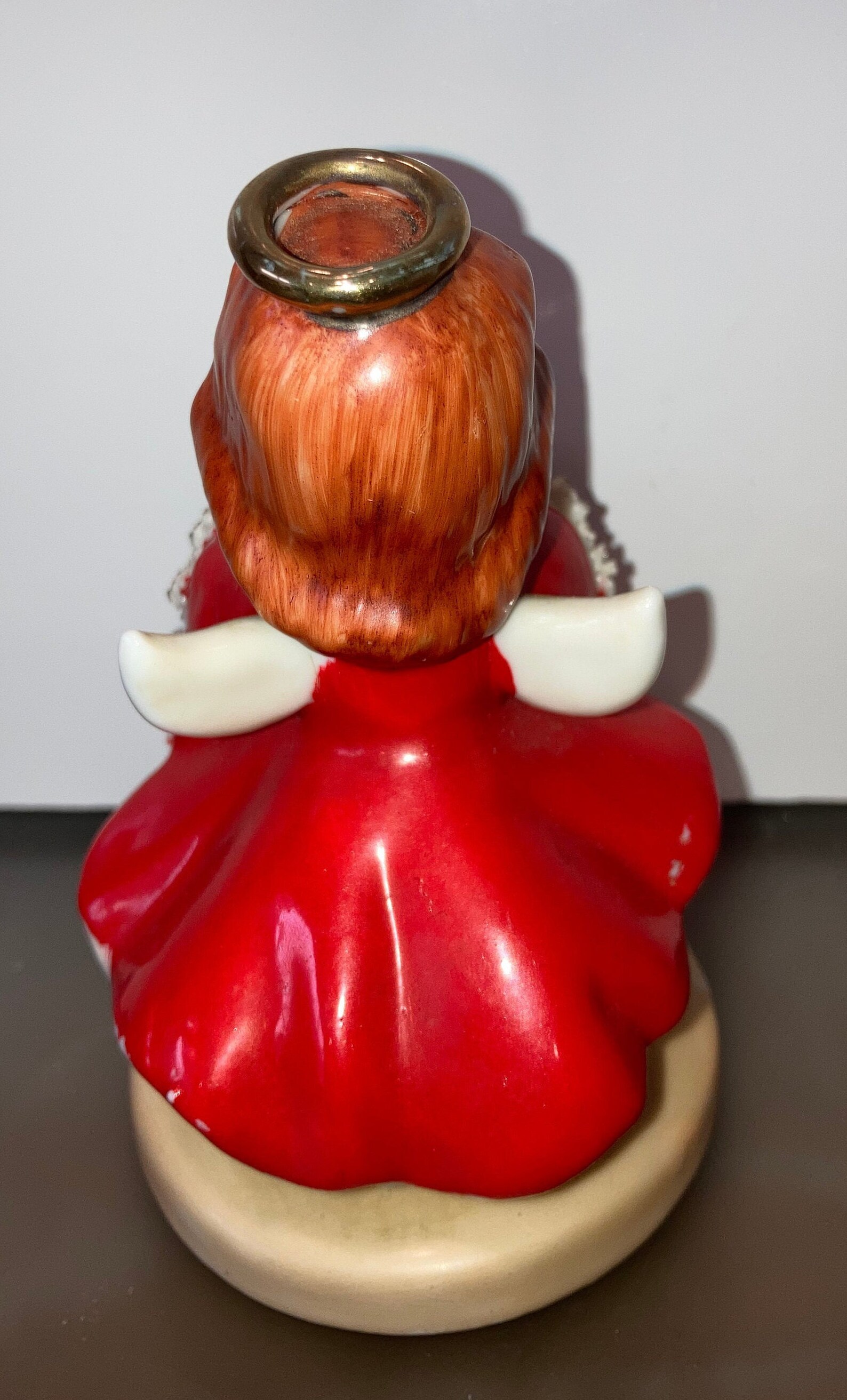 Vintage Japan Christmas Angel Figure, Mid Century Red Dress Christmas ...