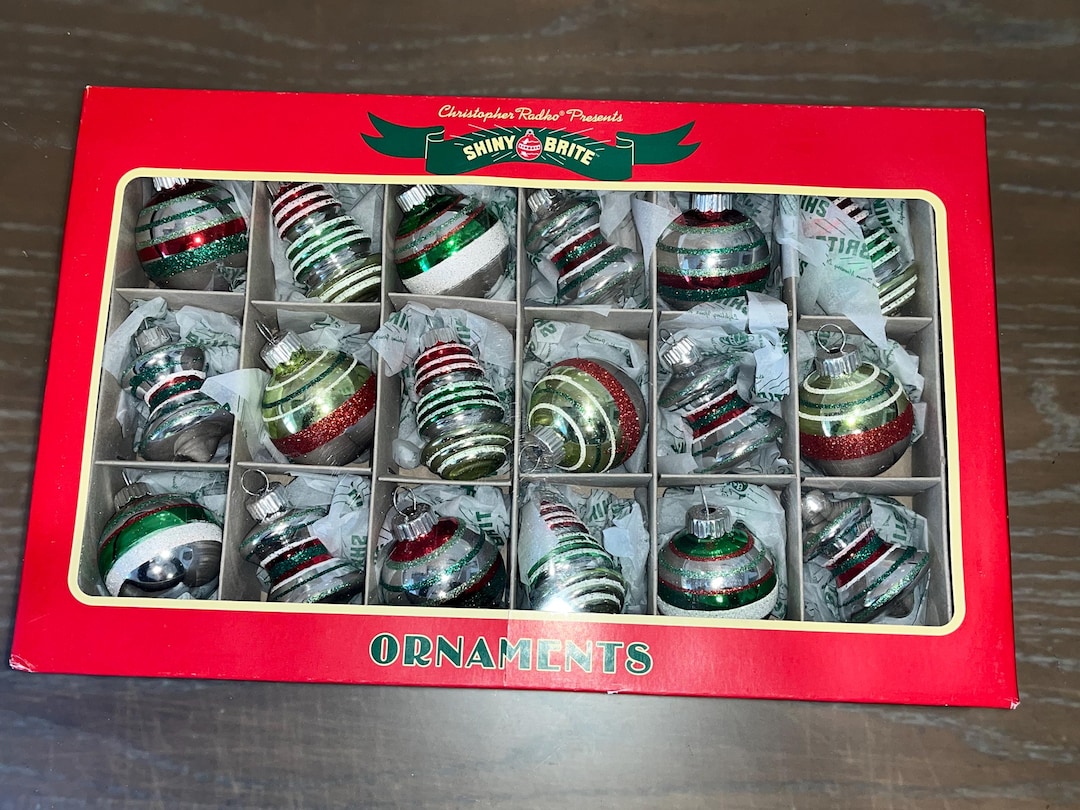 18 Radko Shiny Brite Ornaments, Christopher Radko UFO Ornament, 1 1/2 ...