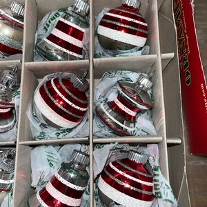 12 Shiny Brite Fancy Shape Ornaments, Shiny Brite Christopher Radko ...