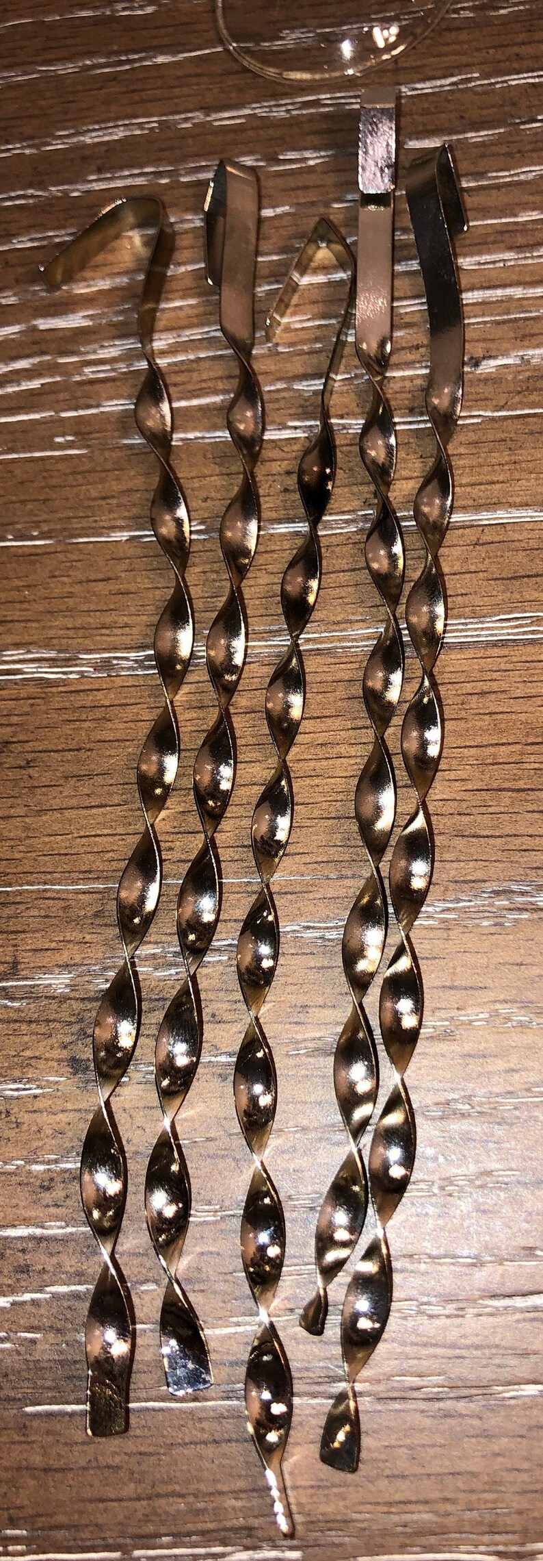 Metal Spiral Icicles 9 Vintage Ornaments 1 Crystal Prism | Etsy