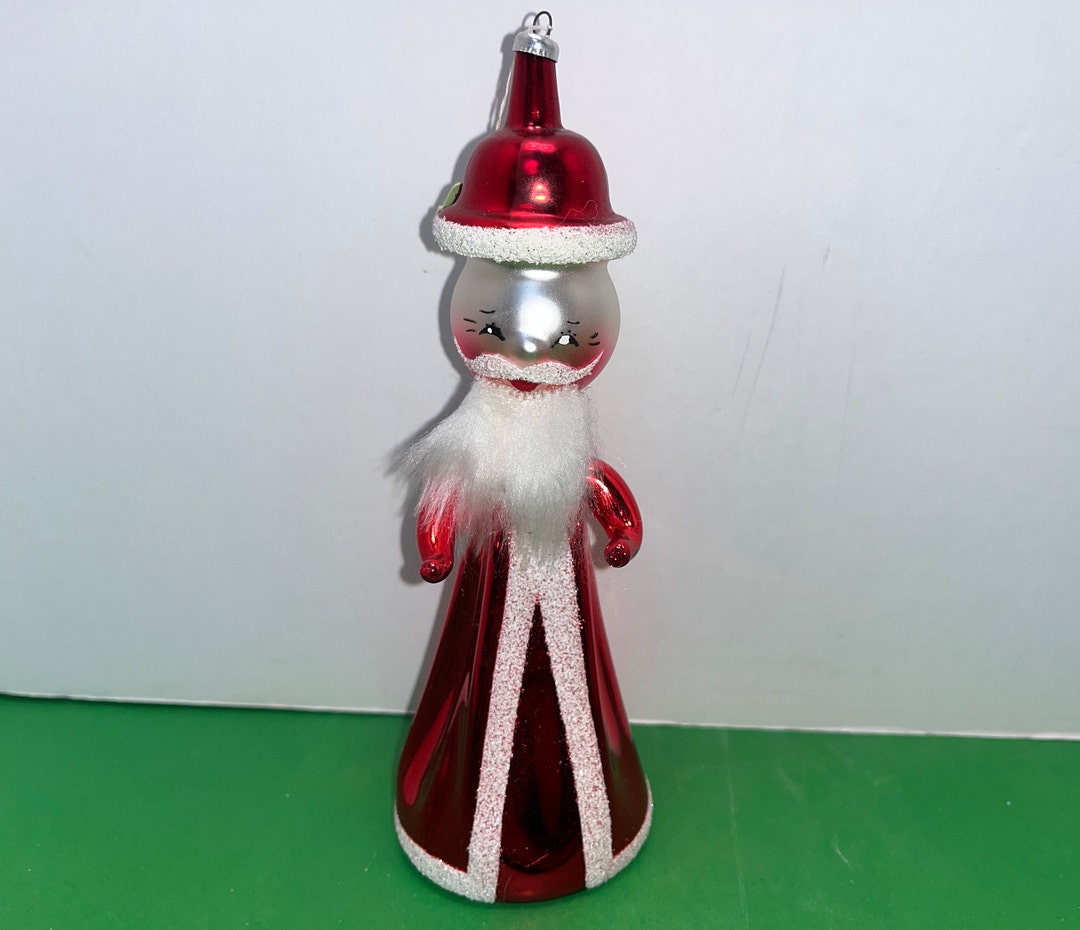 Vintage De Carlini Santa Claus Christmas Ornament, De Carlini Italy 7 1 ...