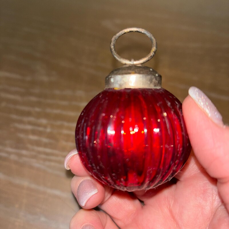 Red Mercury Glass - Etsy