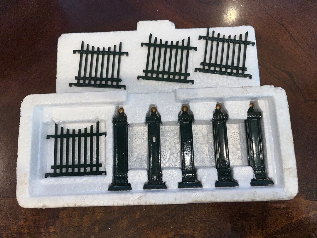 Vintage Dept 56 55158, Dept 56 Wrought Iron Fence Extensions, Dept 56 9 ...