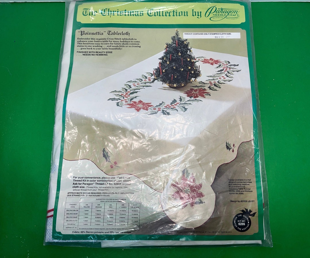 Paragon Needle Craft Kit, Paragon 59" X 90" Table Cloth, Paragon ...