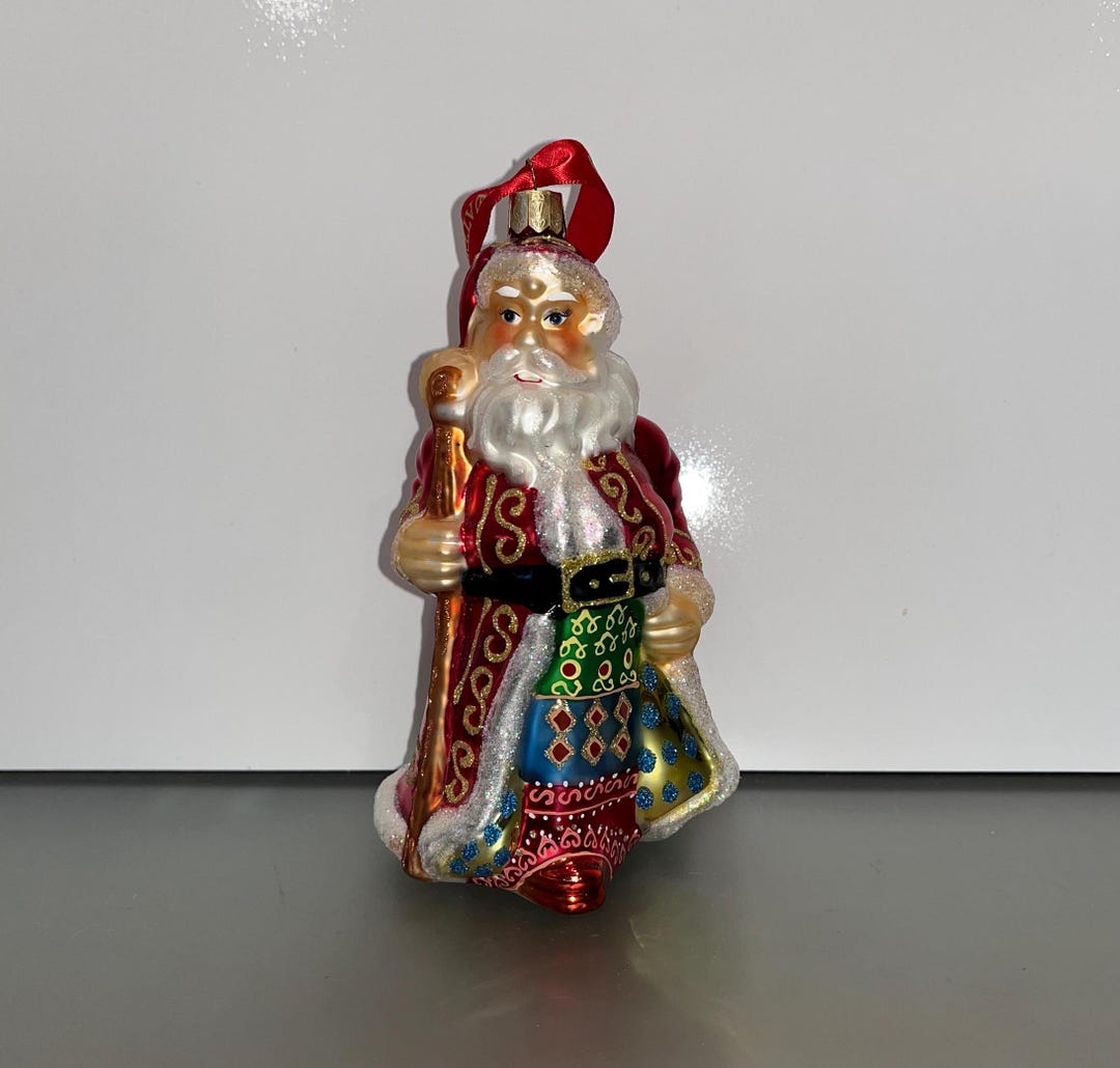 Vintage Waterford Heirlooms Quilted Santa Ornament, Waterford 153722 ...