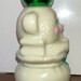 Avon Christmas Bear Bottle Glass Bear Vintage White Bear - Etsy