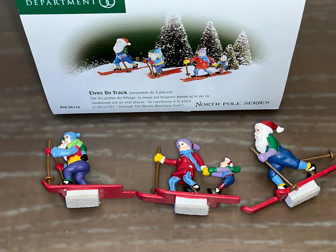 Dept 56 56714, Dept 56 Eves on Track, Dept 56 Skiers, Dept 56 Santa on ...