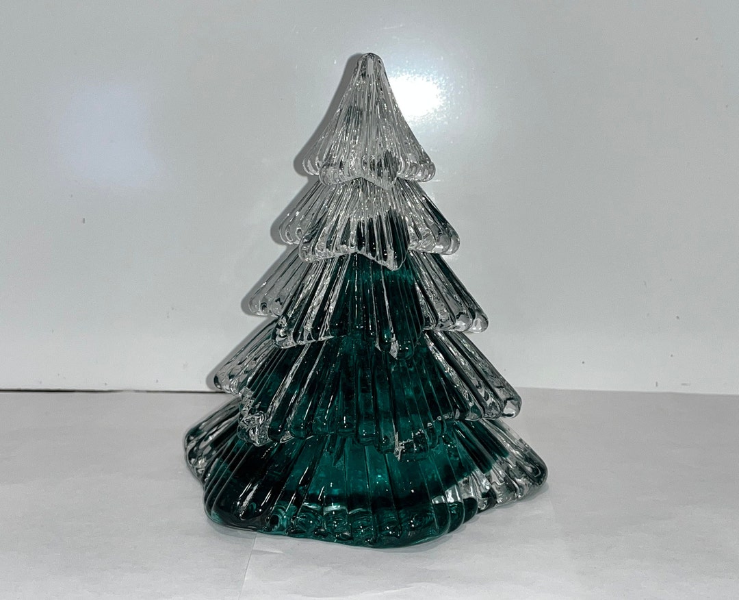 Prestige Art Glass Christmas Tree, Prestige Green Art Glass Christmas ...