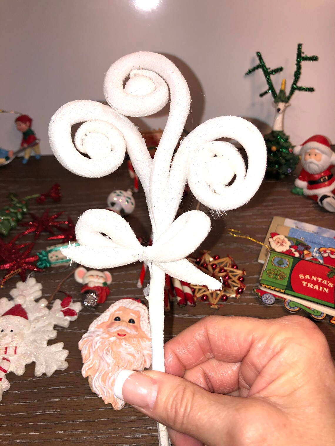 Santa Candy Canes Lot 11 Candy Canes Santa Face Magnet - Etsy