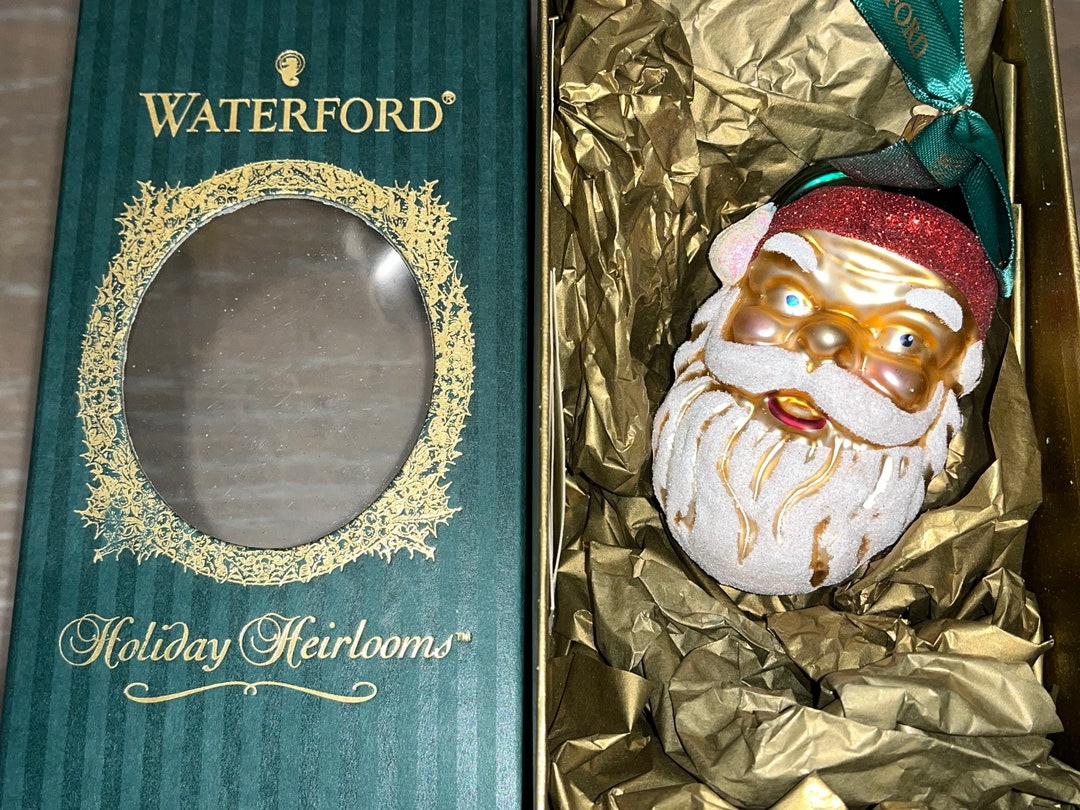 Vintage Waterford Heirlooms Santa Ornament, Waterford Warm Wishes Santa ...