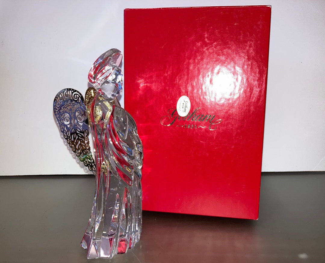 Vintage Gorham Nativity Angel, Gorham Angel Figure, Gorham Crystal ...