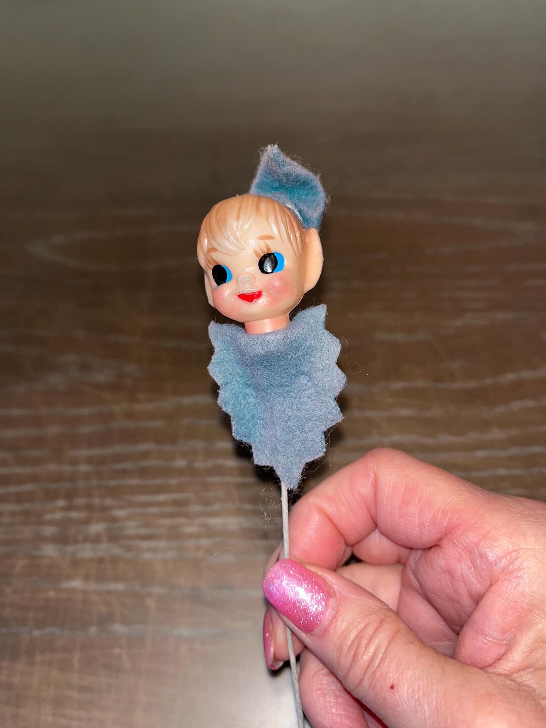 1960 Elf Pick, Large Japan Elf, Plastic Head Felt Elf Tie, Vintage Elf ...