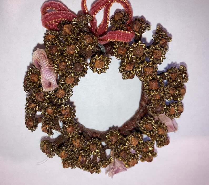 Antique West Germany Wreath Ornament German Wire Flower - Etsy