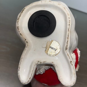 Vintage Napco Spaghetti Santa Bank, Red White Spaghetti Santa, Blue ...