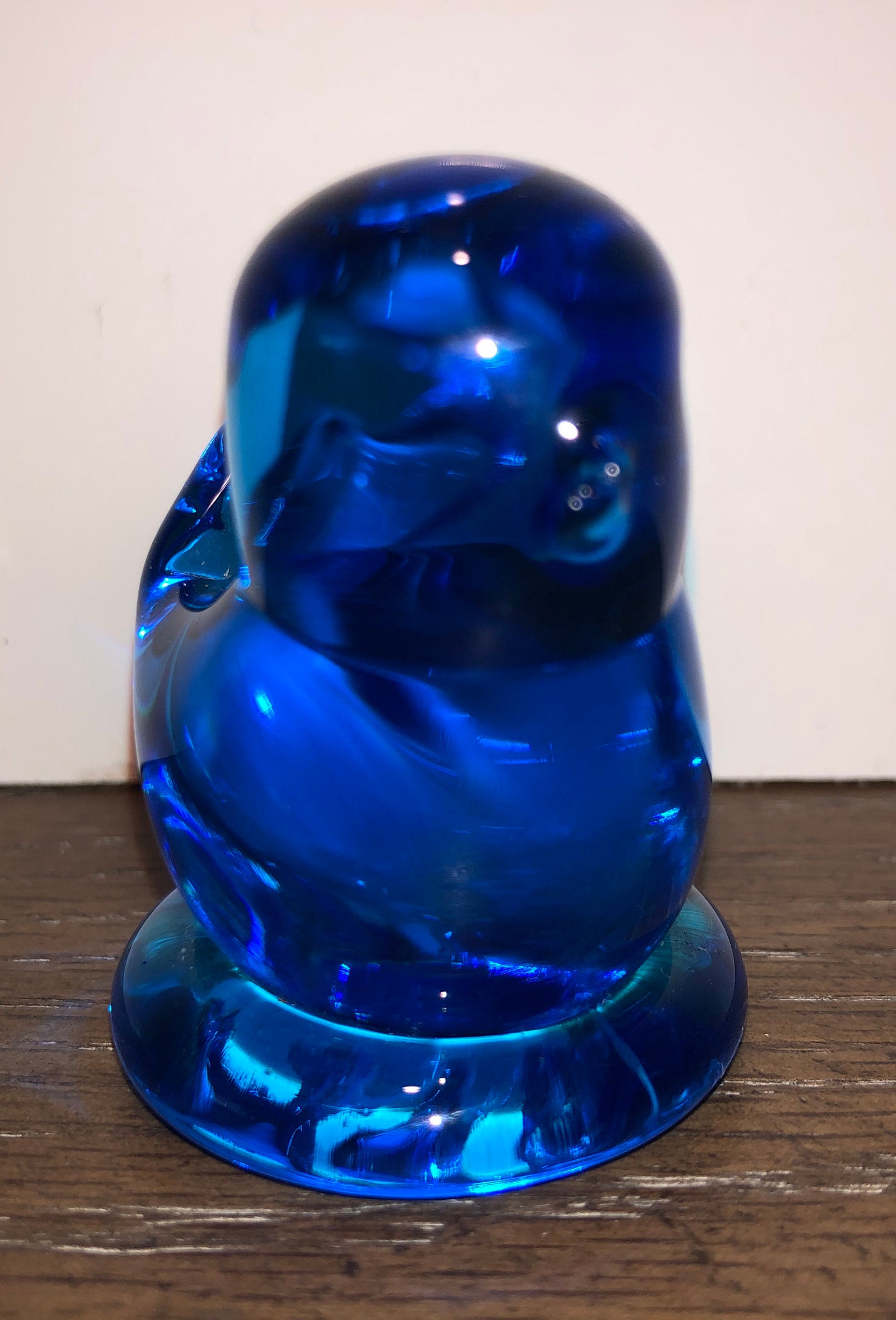 Vintage Turquoise Glass Bluebird Little Blue Bird of | Etsy