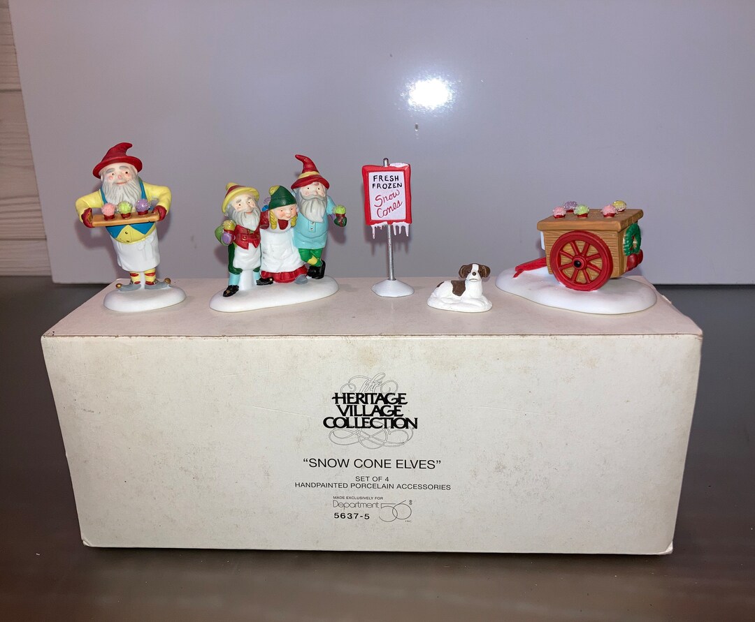 Vintage Dept 56 56375, Dept 56 Heritage Village, Dept 56 Snow Cone ...