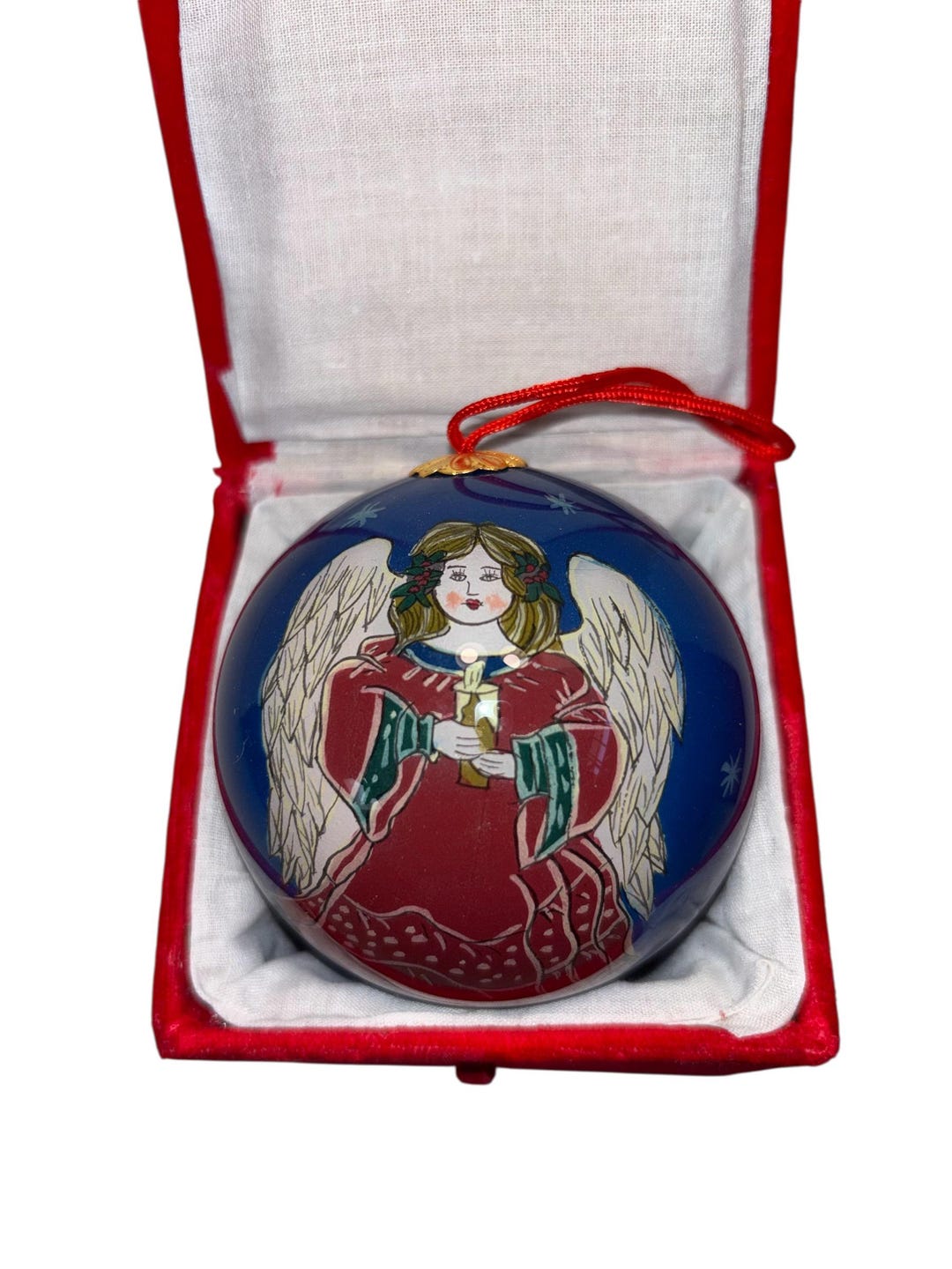 Li Bien Red Angel Ornament, Li Bien Angel With Candle Ornament, Li Bien ...