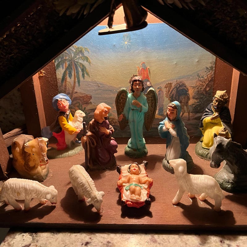 Plastic Nativity - Etsy