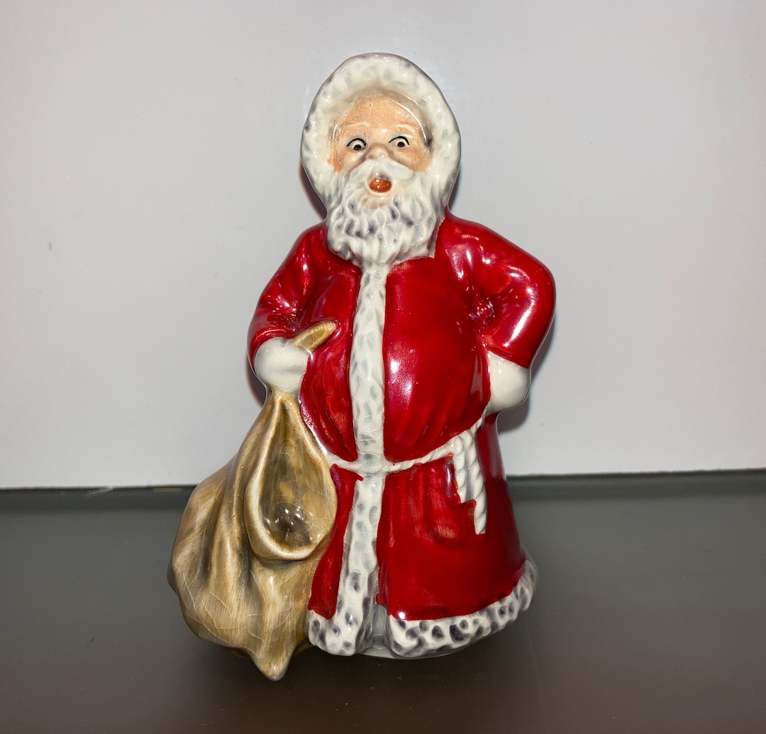 Vintage Goebel Santa Figure, German Santa Figure, Porcelain Santa ...