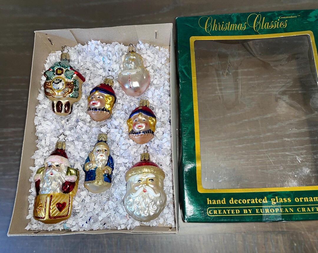 Vintage German Ornaments, Vintage Elf Ornament, West German Inge Santa ...