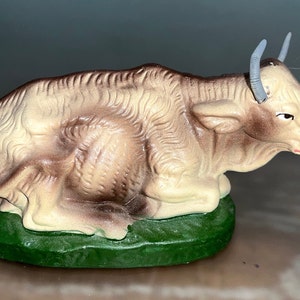 Vintage Japan Nativity Cow, Vintage Japan Nativity Cow, Nativity Bull ...