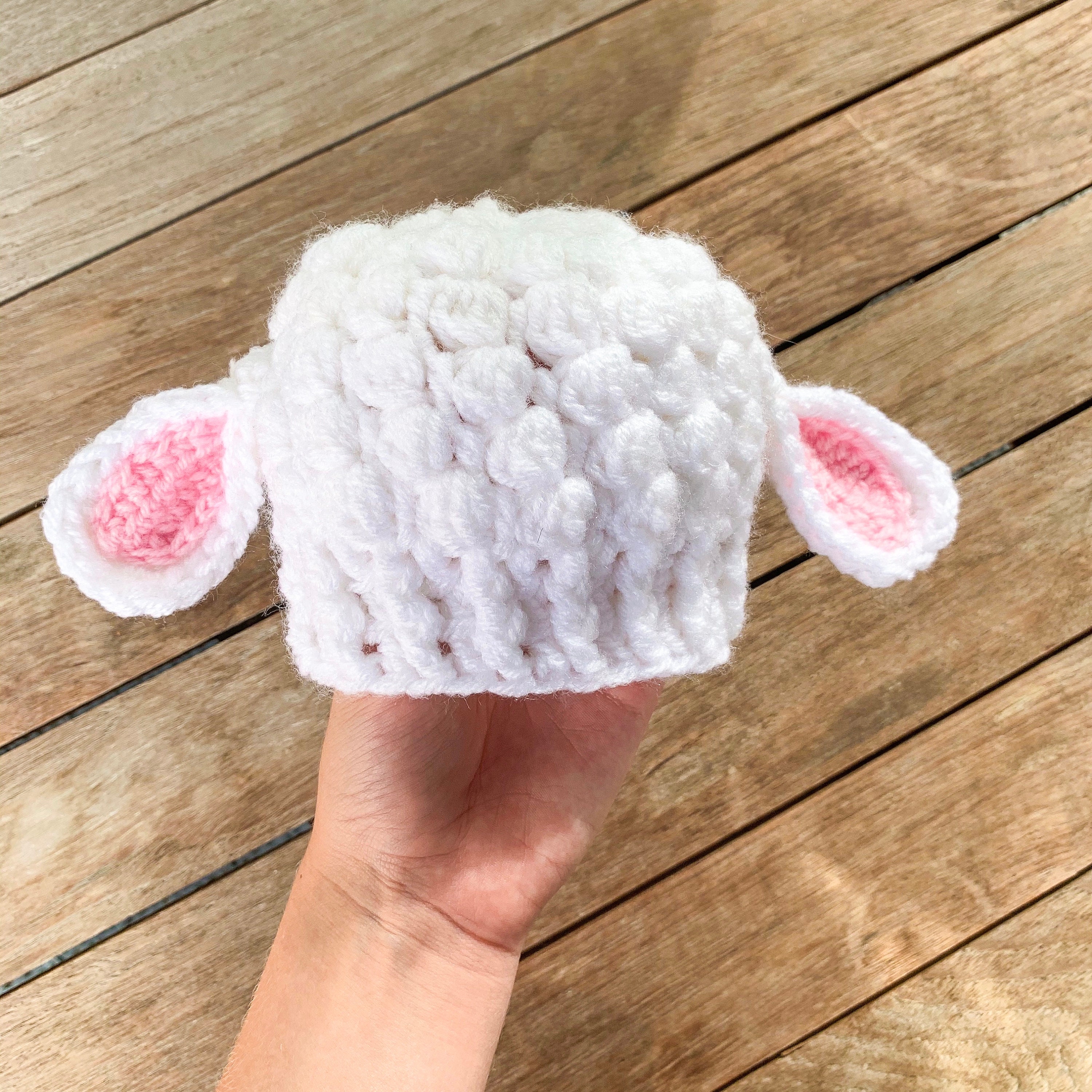 Baby Lamb Hat Pdf Pattern Instant Download Crochet Animal - Etsy